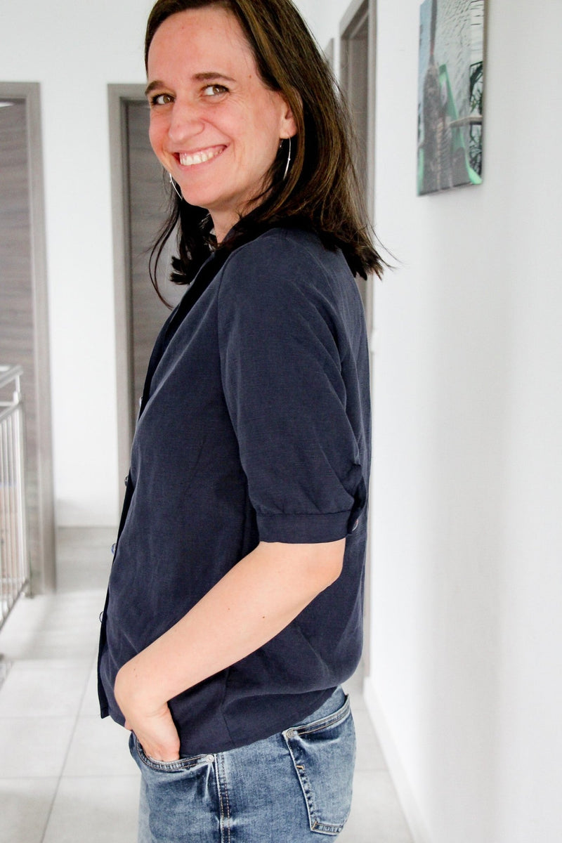 Luna - Schnittmuster Pullover mit Biesen